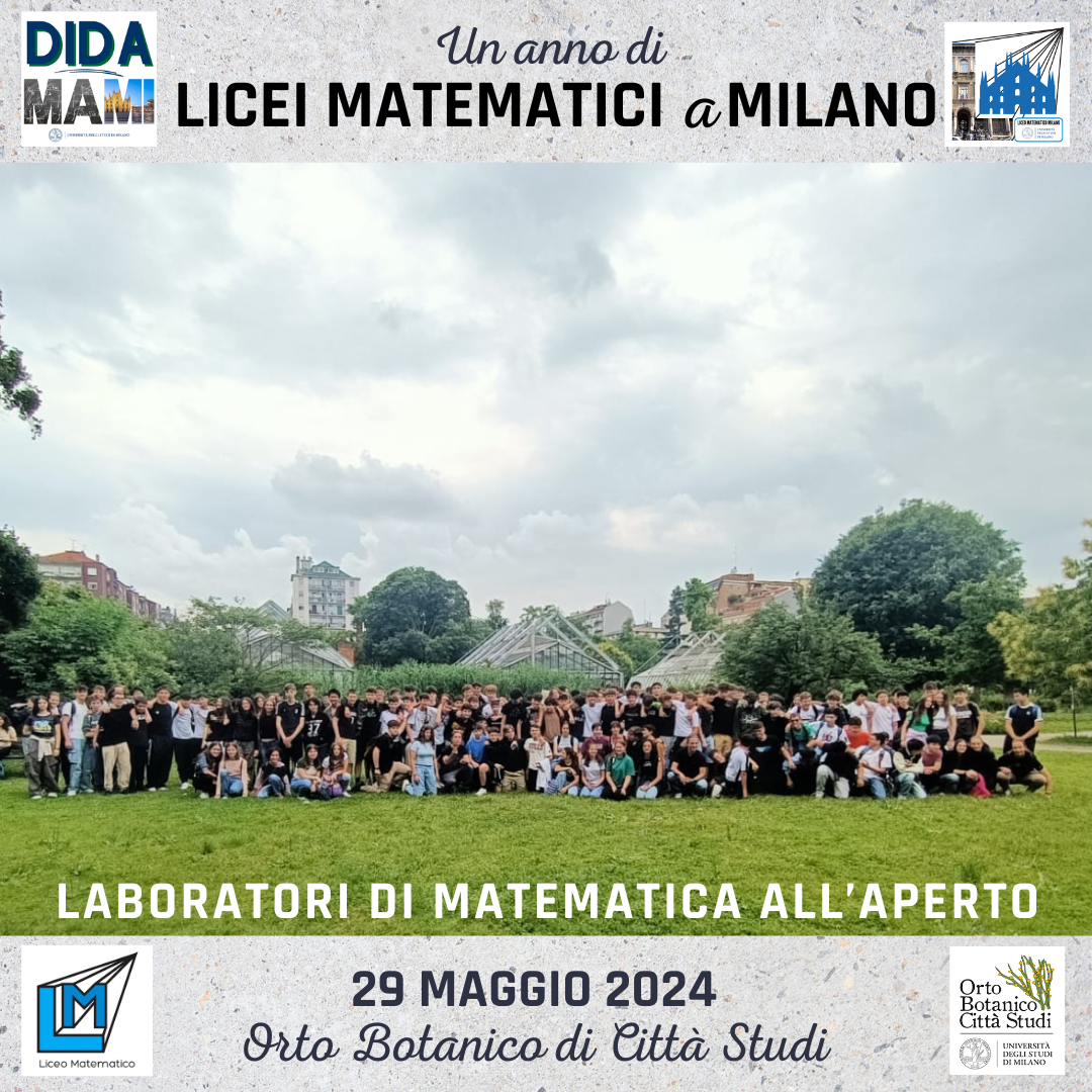 Un (altro) anno di Liceo Matematico - Liceo Matematico Milano
