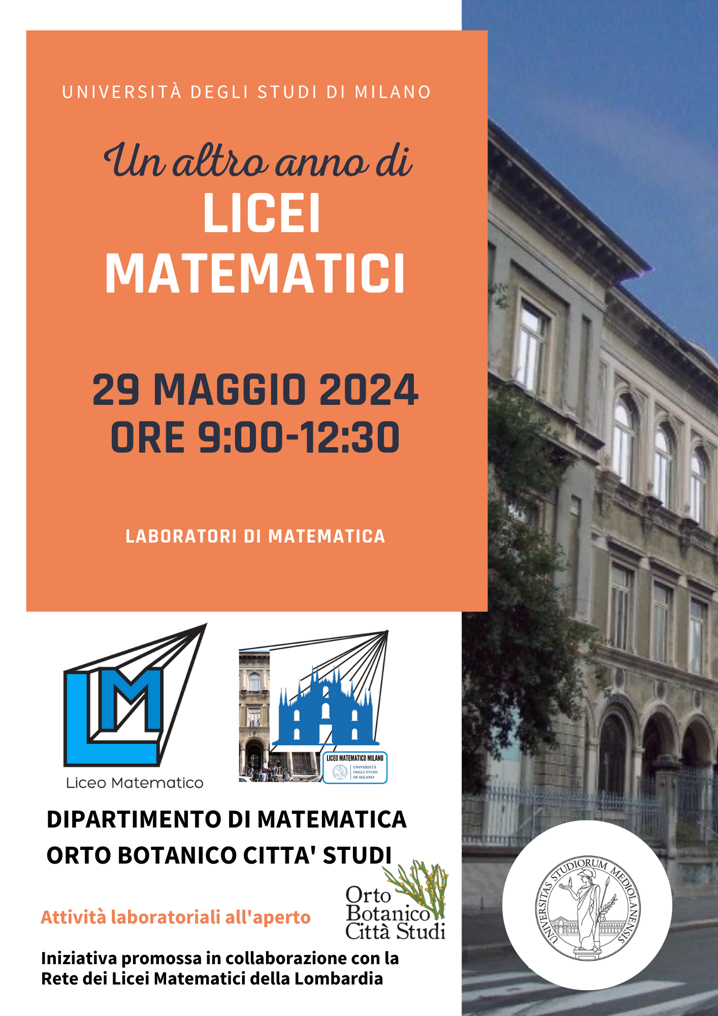 Un (altro) anno di Liceo Matematico - Liceo Matematico Milano